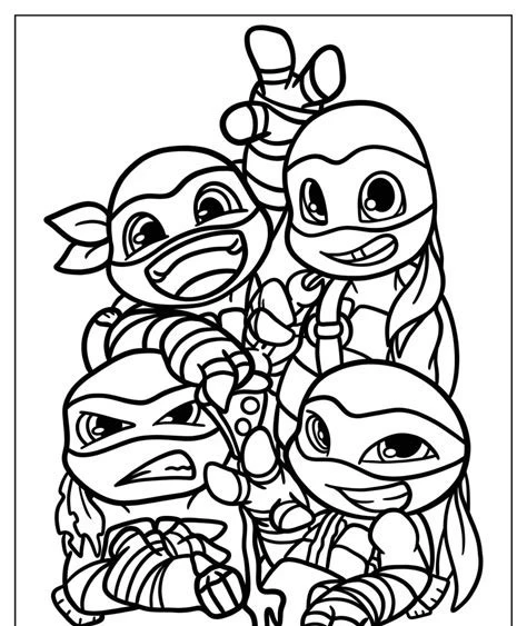 Ninja Turtle Coloring Pages： Get Free Printable Sheets Now! - The ...
